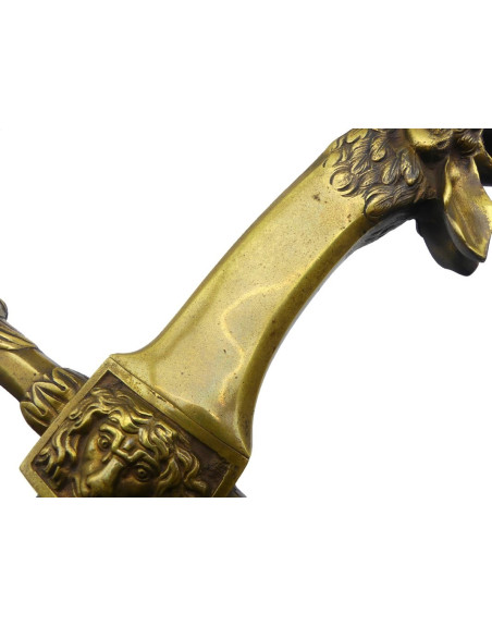 REPRODUCTION DE SABRE DE SAPEUR TETE DE COLONNE EPOQUE 1er EMPIRE.
