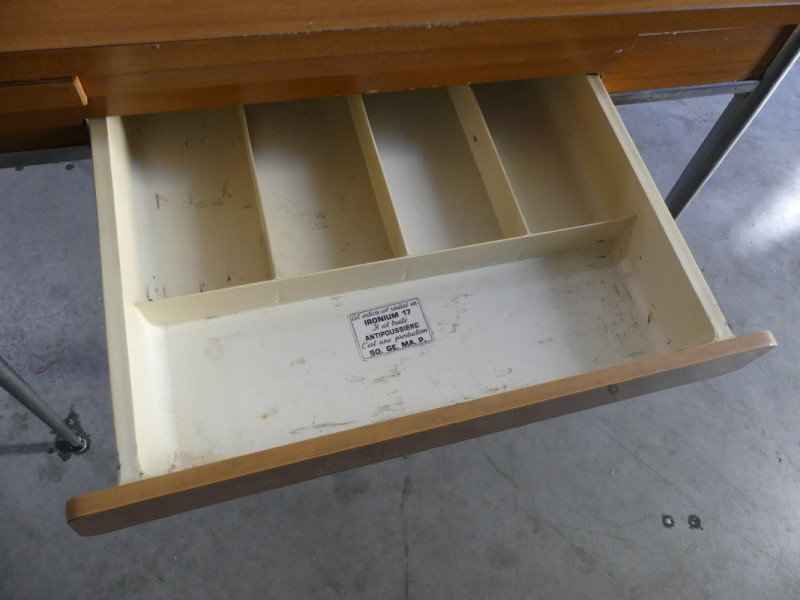 TABLE FORMICA MARRON VINTAGE